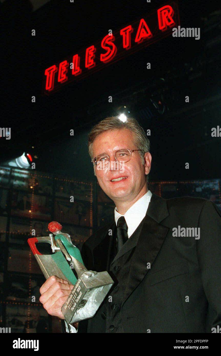 German TV prize award "Telestar" in Cologne, Nov. 15, 1997. Award ...