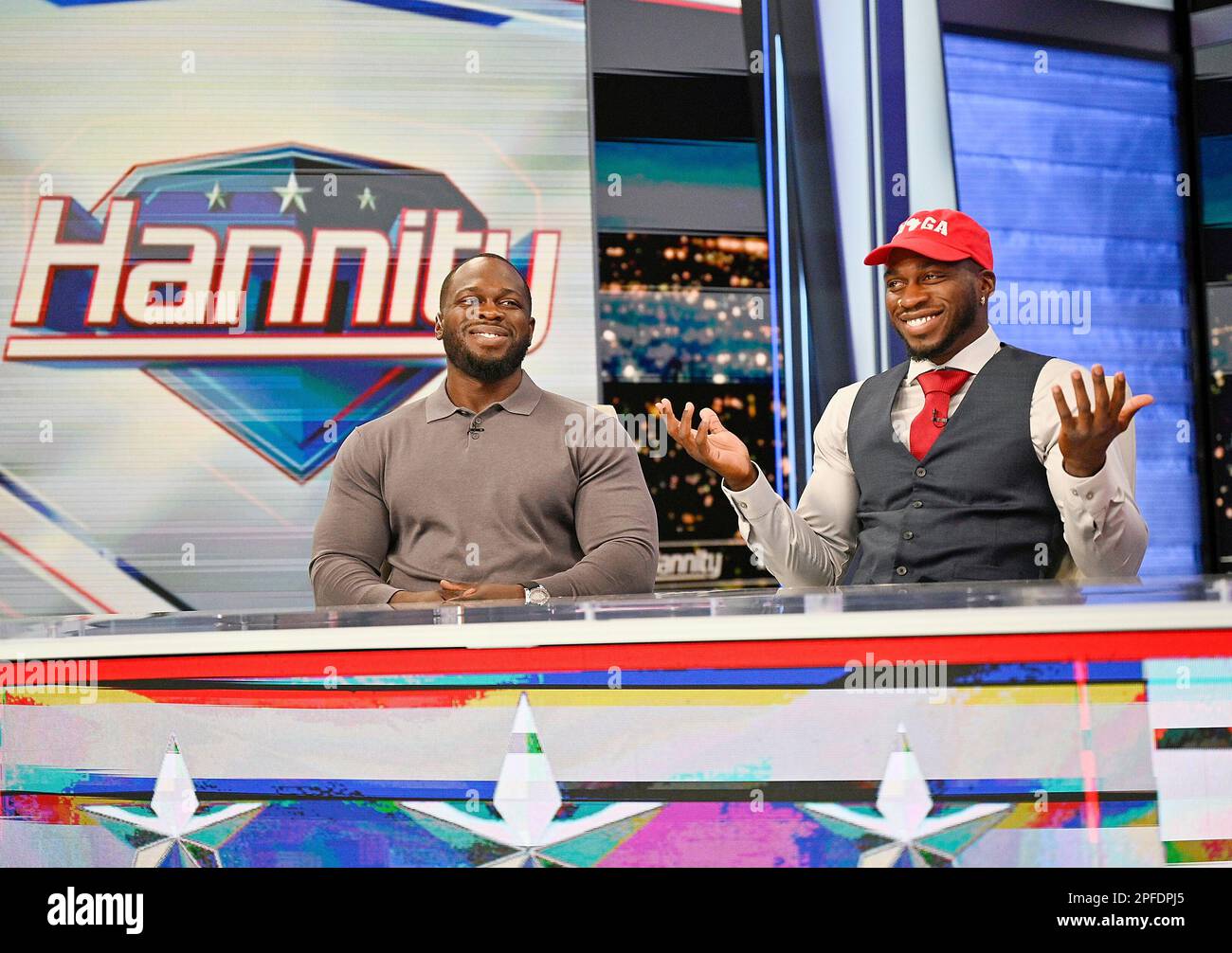 Olabinjo Osundairo, left, and Abimbola Osundairo appear on "Hannity" at ...