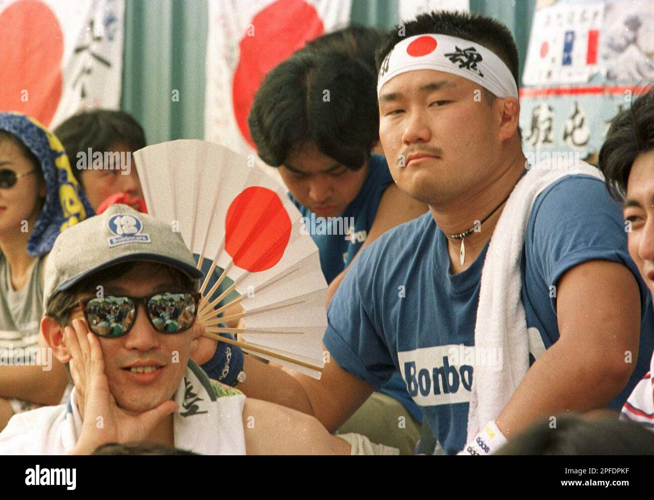 Japanese soccer fans wait patiently six hours before Japan meets Iran ...