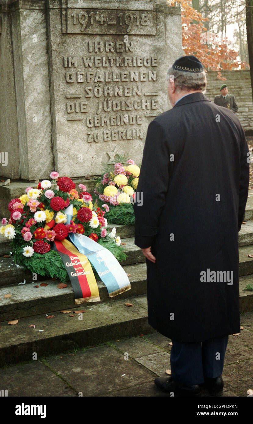 Ignatz Bubis, chairman of central committee of German Jews, remember ...