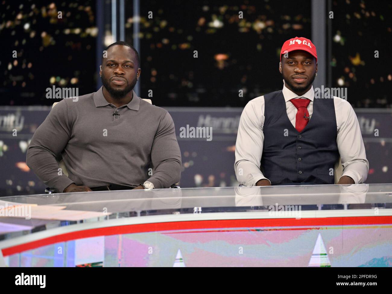 Olabinjo Osundairo, left, and Abimbola Osundairo appear on "Hannity" at ...