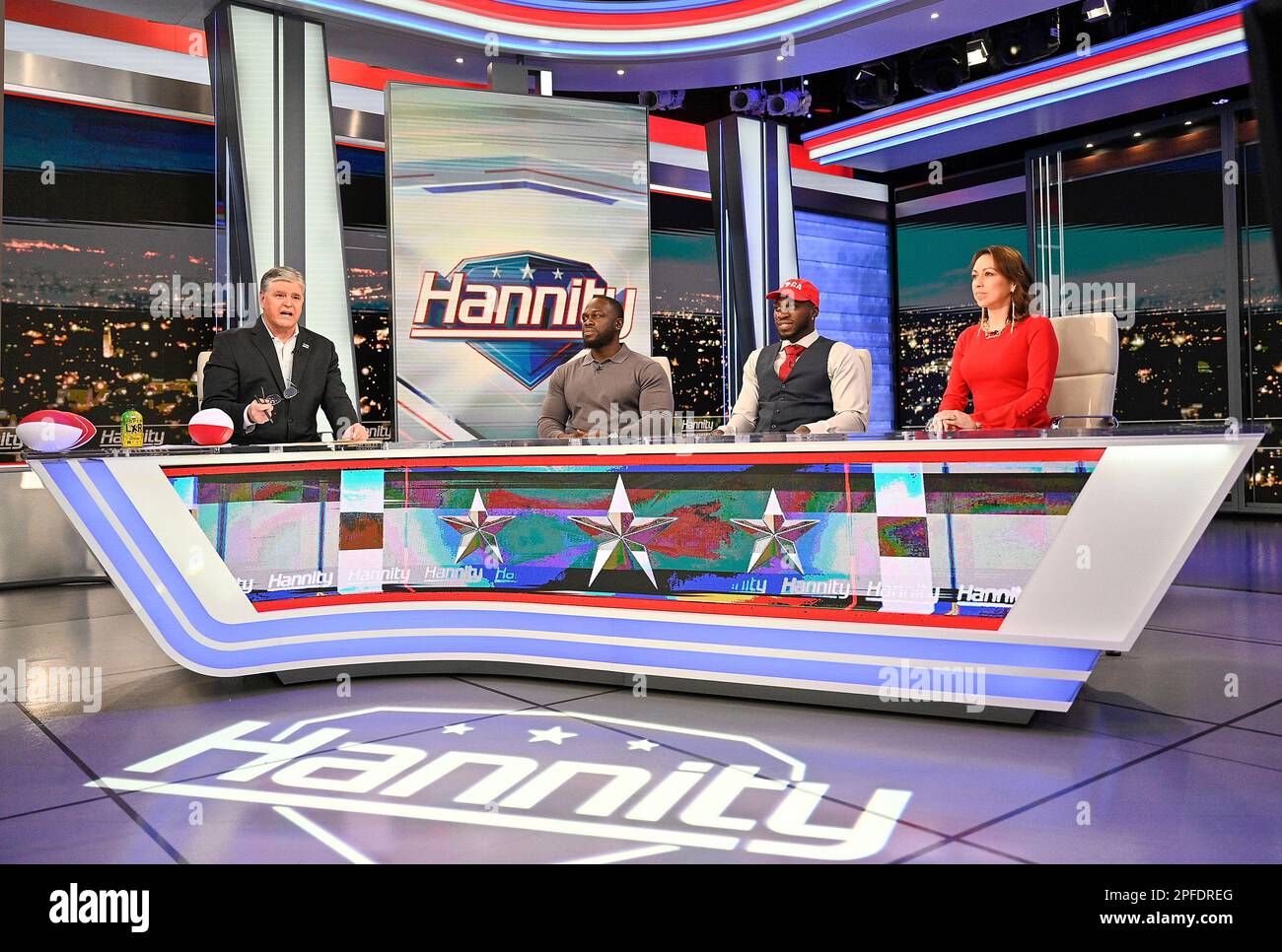 Fox News commentator Sean Hannity, left, interviews brothers Abimbola ...
