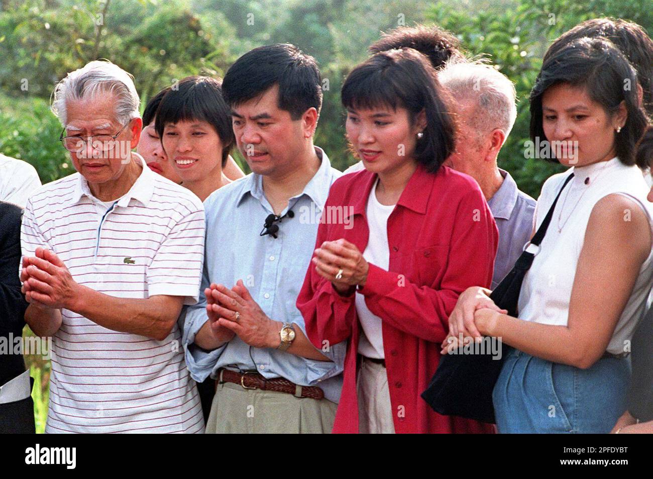 Gary Locke, second left, the first Chinese-American to govern a U.S ...