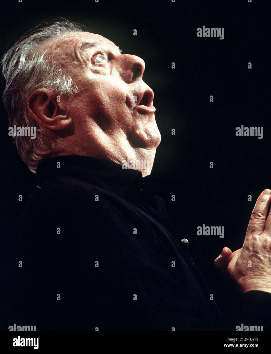 FILE - A typical expression on stage of Italian playwright and actor ...