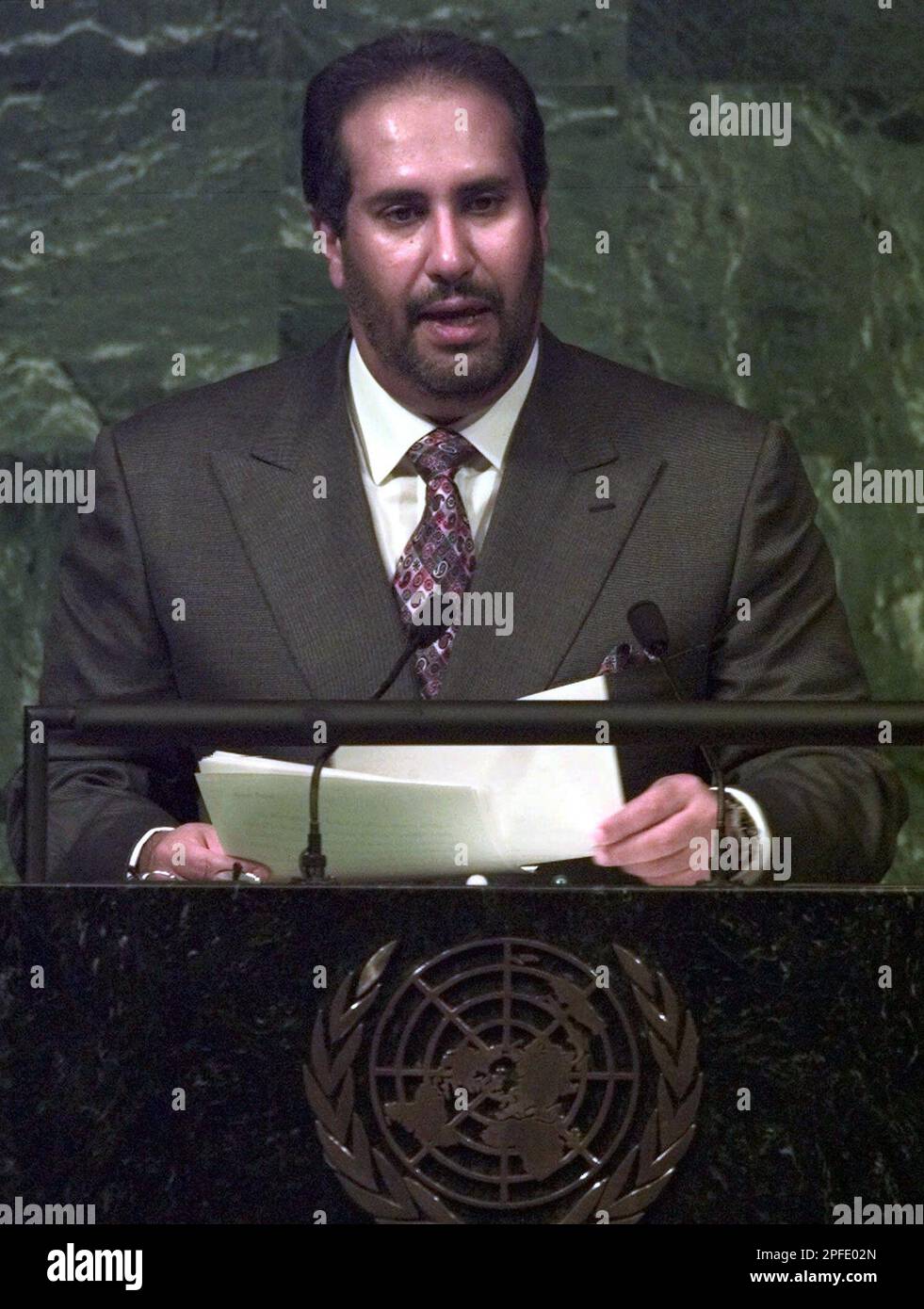 Qatar's Foreign Minister Sheikh Hamad Bin Jassem Bin Jabr Al-Thani ...