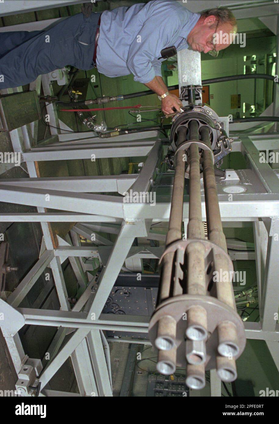 Robert Bolio, a General Dynamics weapons tester at the Underhill Firing ...