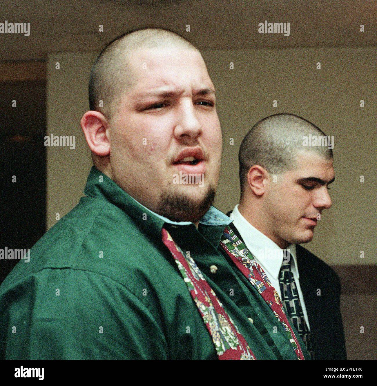 Rob Stumpf, right, and brother Steve walk through the Montgomery ...
