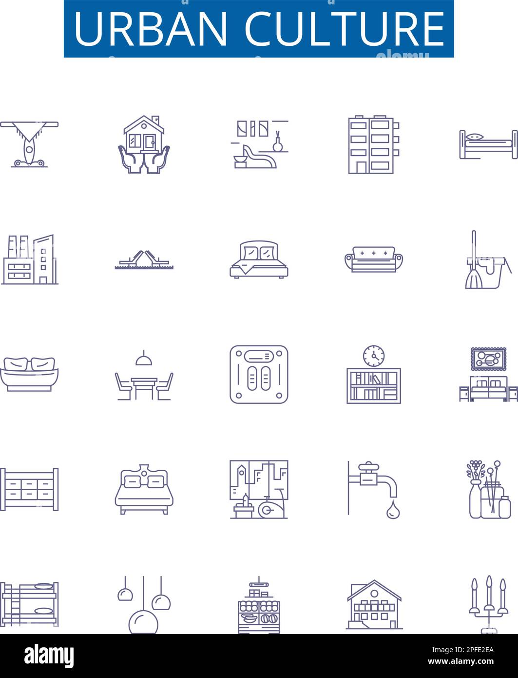Urban culture line icons signs set. Design collection of City, Urban ...