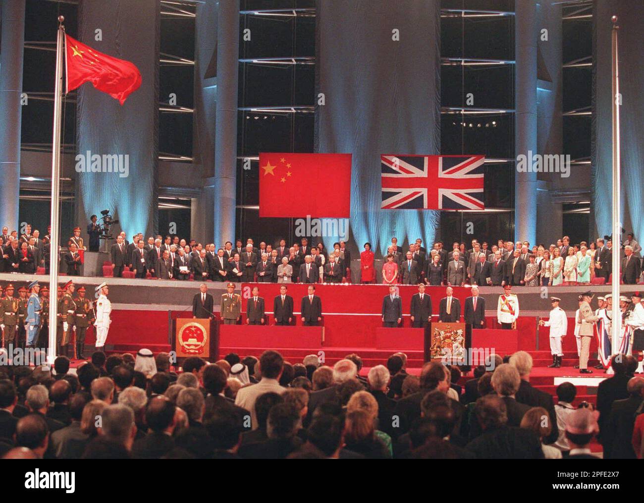 World dignitaries and other guests to the Hong Kong handover ceremony ...