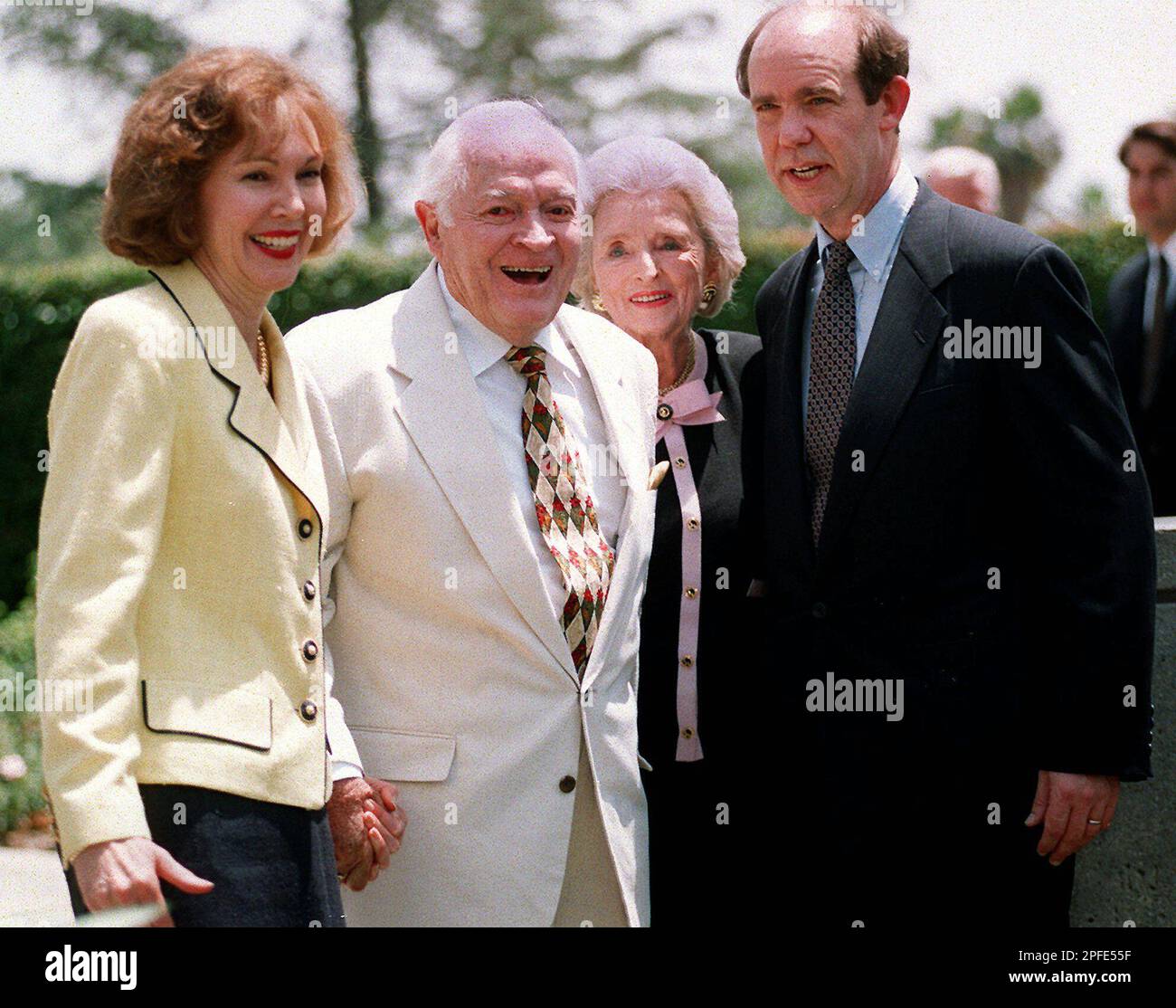 Julie Nixon Eisenhower, far left, daughter of the late president ...