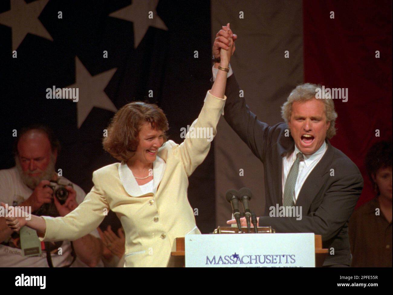 United States Rep. Joseph P. Kennedy II, D-Mass., right, and his wife ...