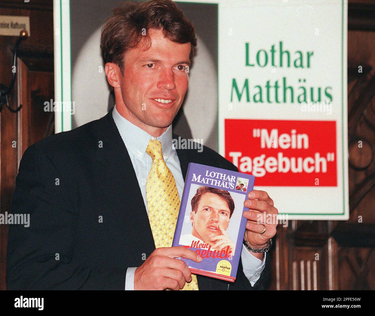 German soccer star and Munich midfielder Lothar Matthaeus poses for the ...