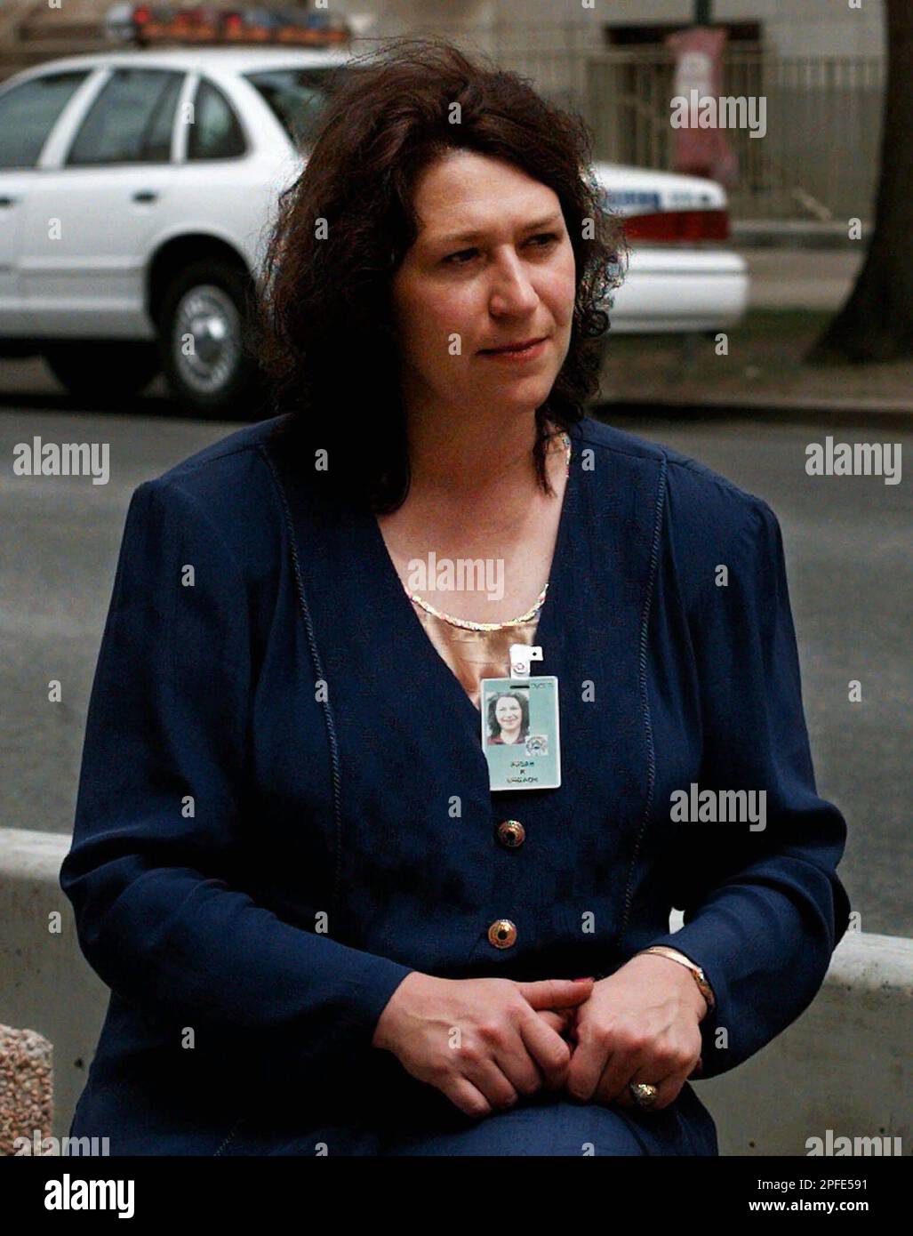 Bombing survivor Susan Urbach is seen outside of the U.S. Courthouse in ...
