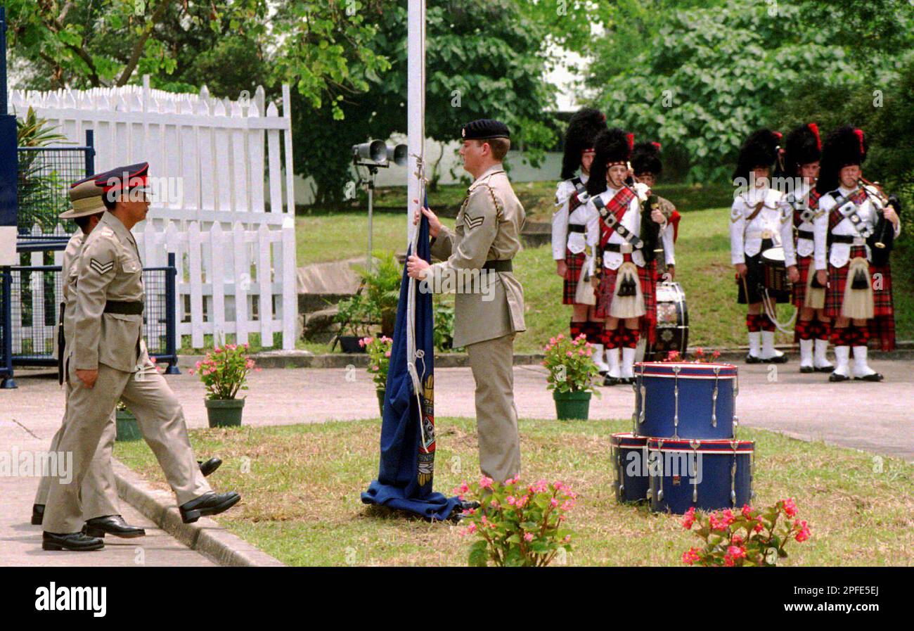 Members of the Hong Kong Logistic Support Regiment, a special unit ...
