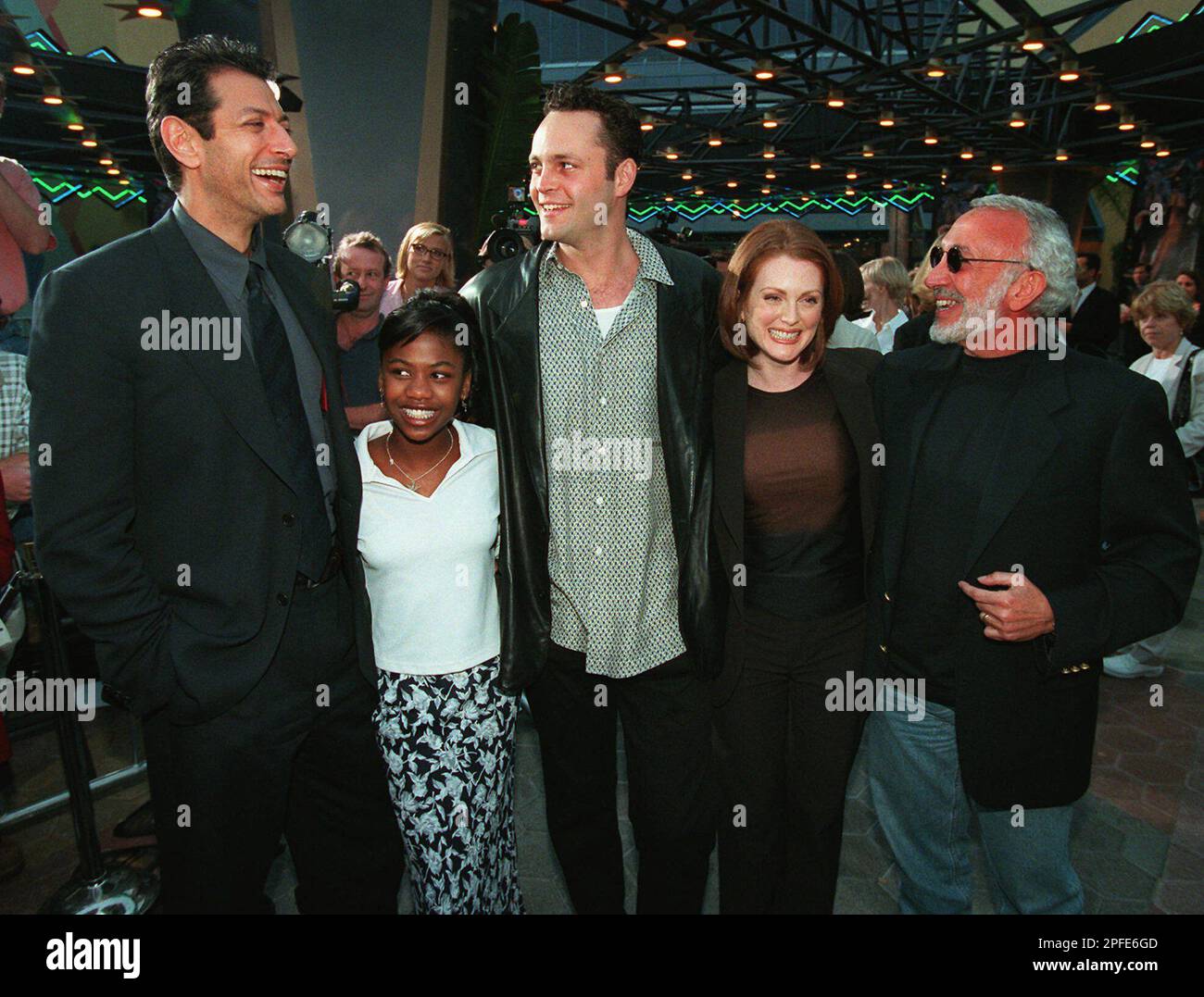 From left, "The Lost World: Jurassic Park" cast members Jeff Goldblum ...