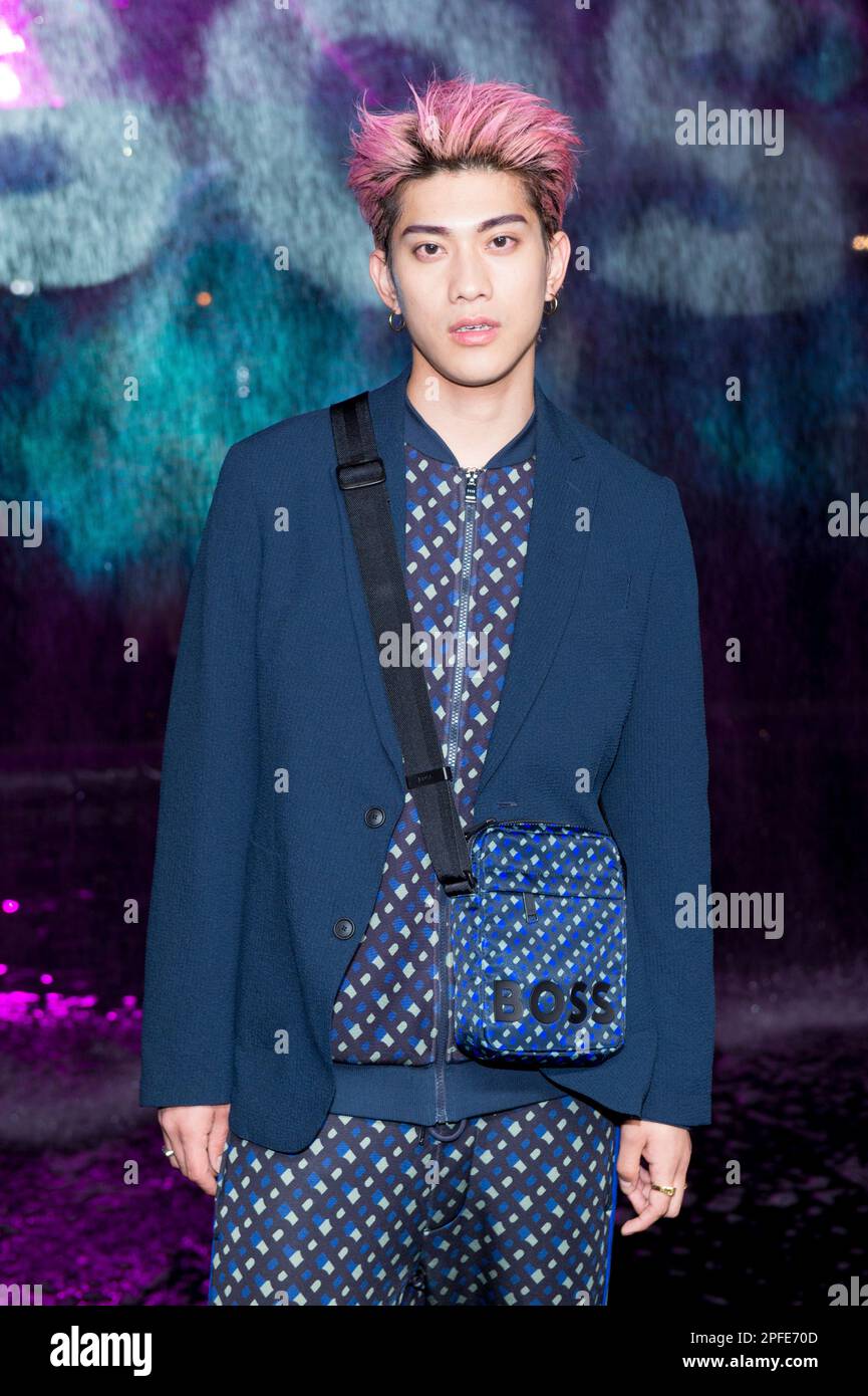 Yamato Inoue attends the Boss Spring/Summer 2023 collection ...