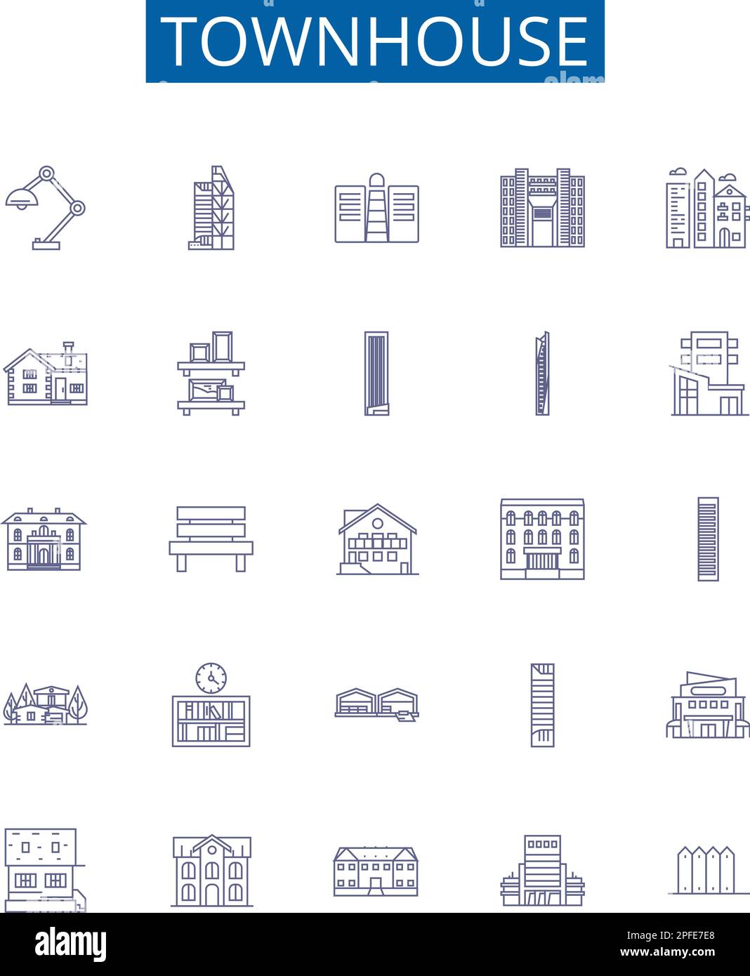 Duplex villa design Cut Out Stock Images & Pictures - Alamy