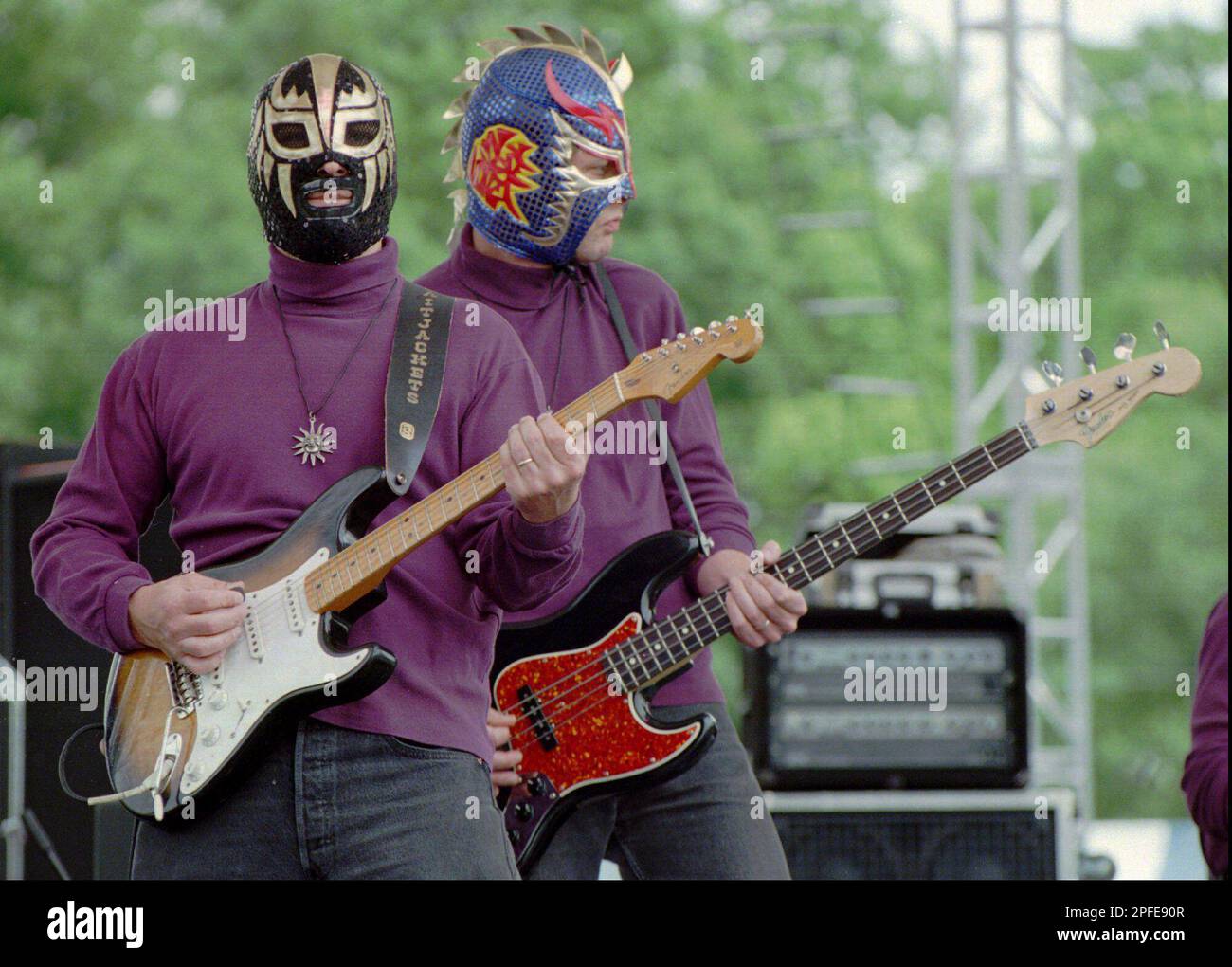 Eddy Angel, left, and Scott Esbeck of the Nashville-based band Los ...