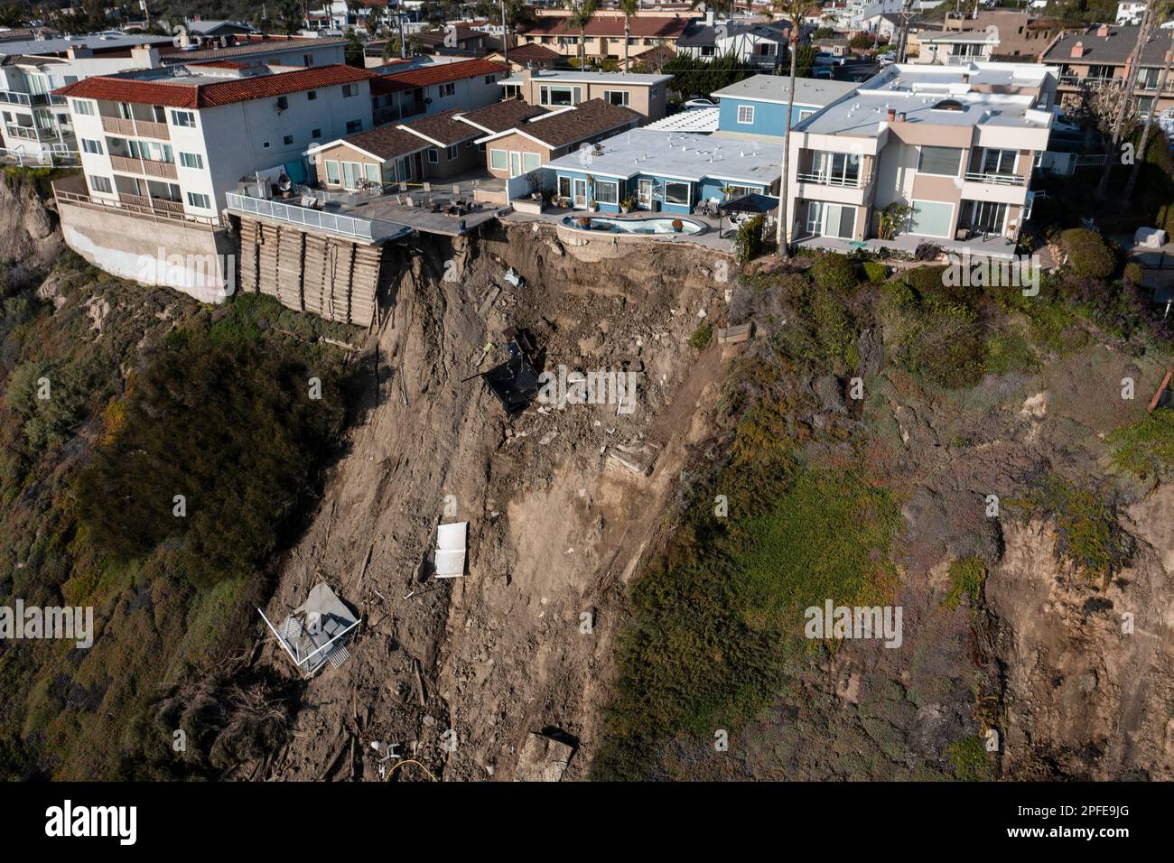 San Clemente, California, USA. 16th Mar, 2023. An aerial view of four ...