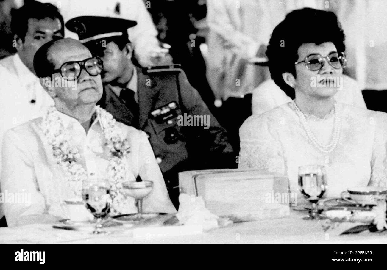 FILE--A Sept.28,1989 file photo of Diosdado P. Macapagal, the president ...