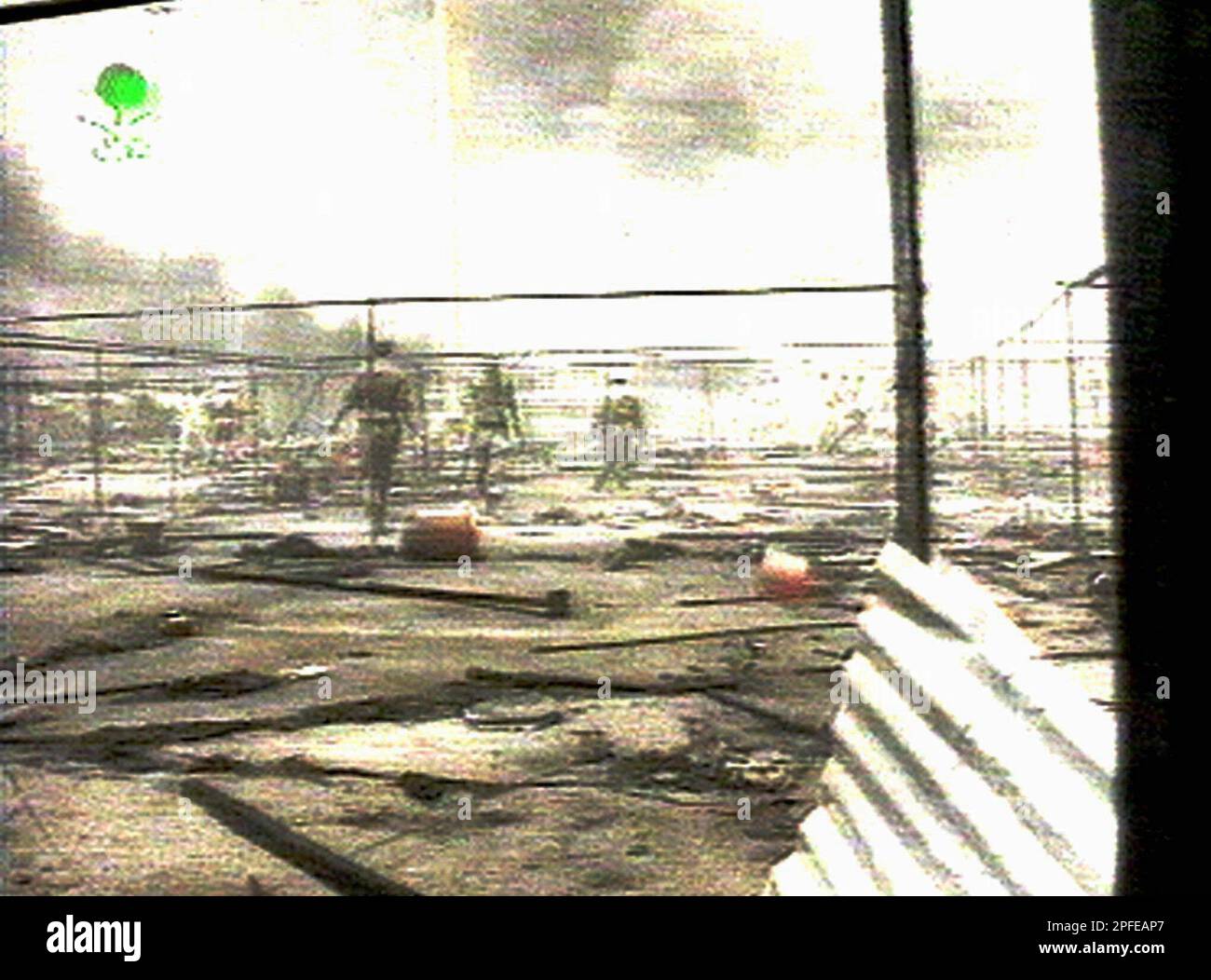 In this image made from Saudi televison show officials walking through ...
