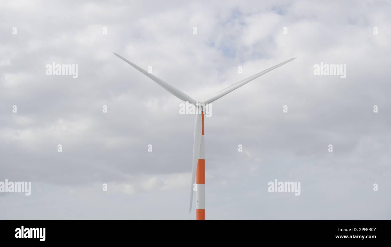 Huge modern windmill on Golan Heights. Israel Stock Photo - Alamy