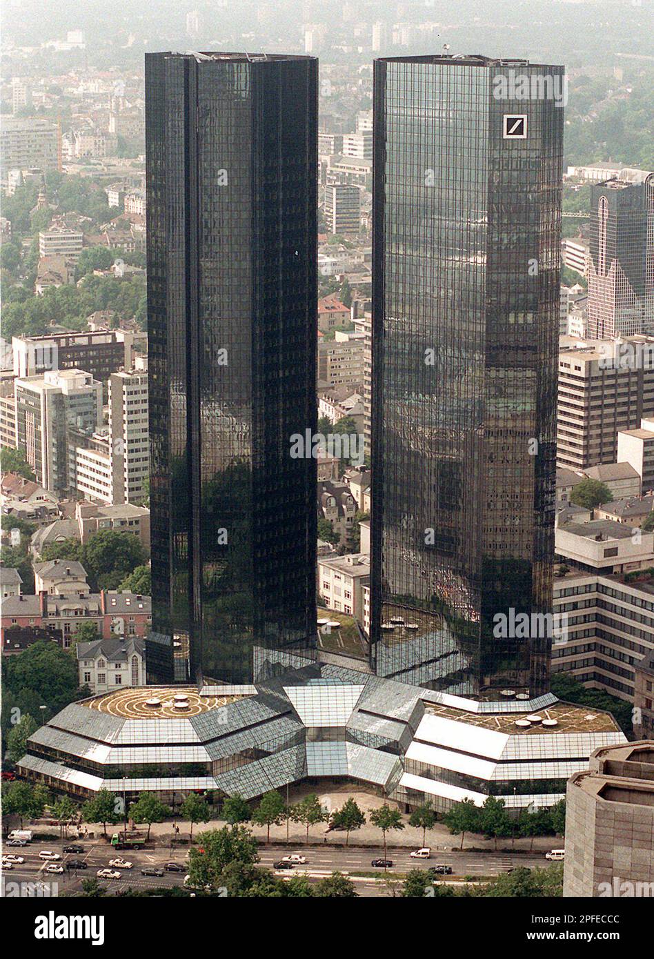 FILE-- 1996 filer shows the twin towers of the headquarters of Germany ...