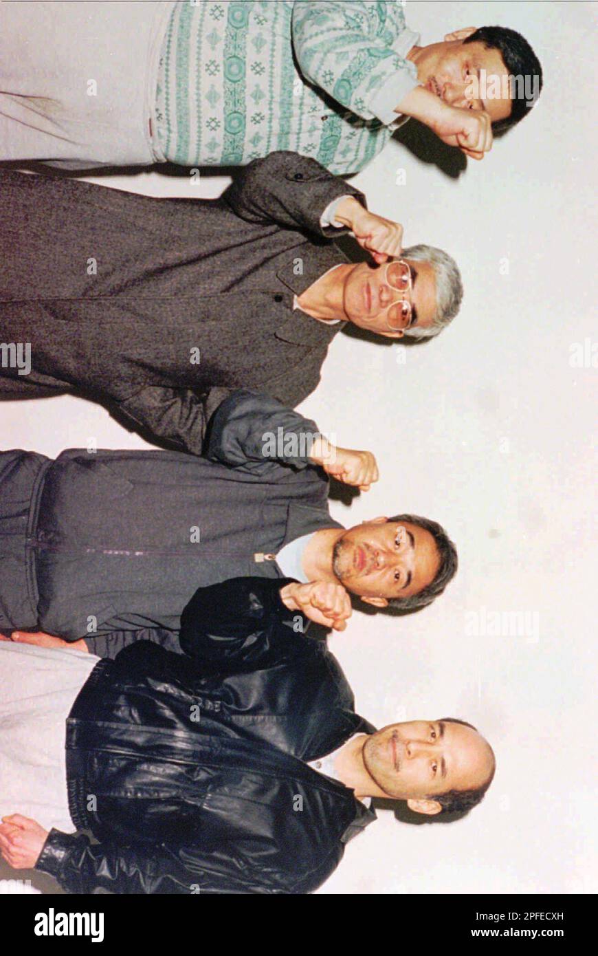 Four of five suspected members of the Japanese Red Army, a notorious ...