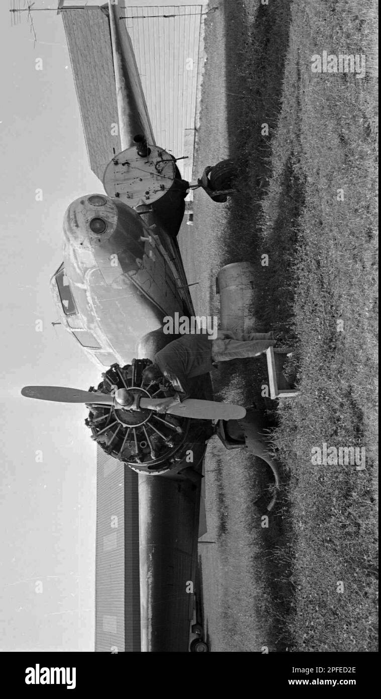 With one engine missing, this Lockheed 10 Electra, a sister to the ...