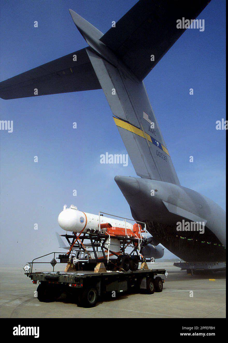 A "Remote Minehunting System V2" submarine, designed by engineers at ...