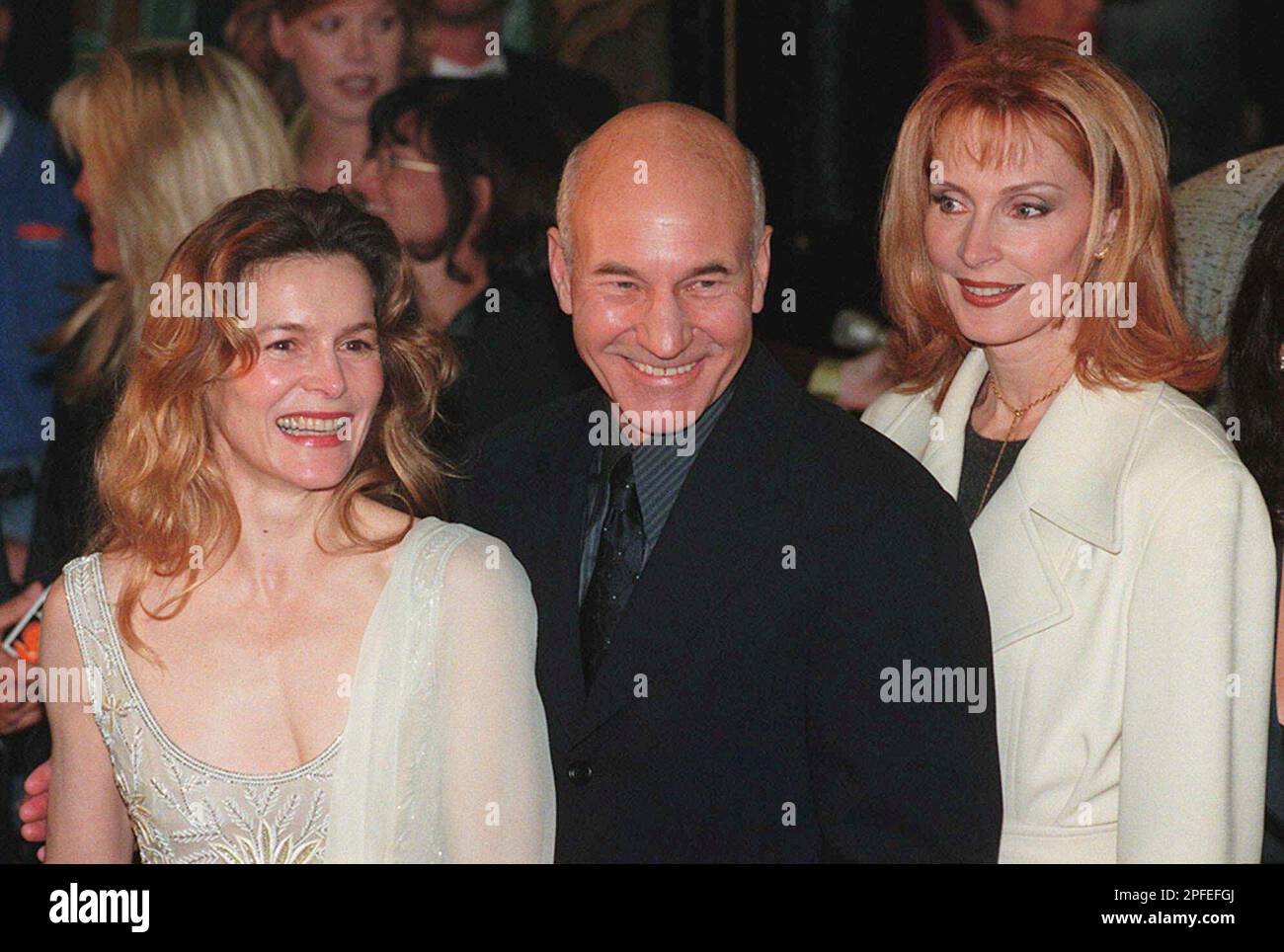 Alice Krige, left, Patrick Stewart, center, and Gates McFadden, co ...