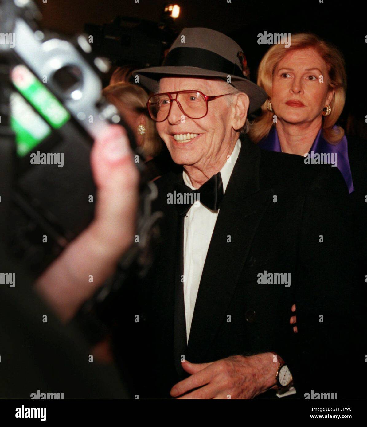 Entertainer Milton Berle arrives at the 11th Annual American Cinema ...
