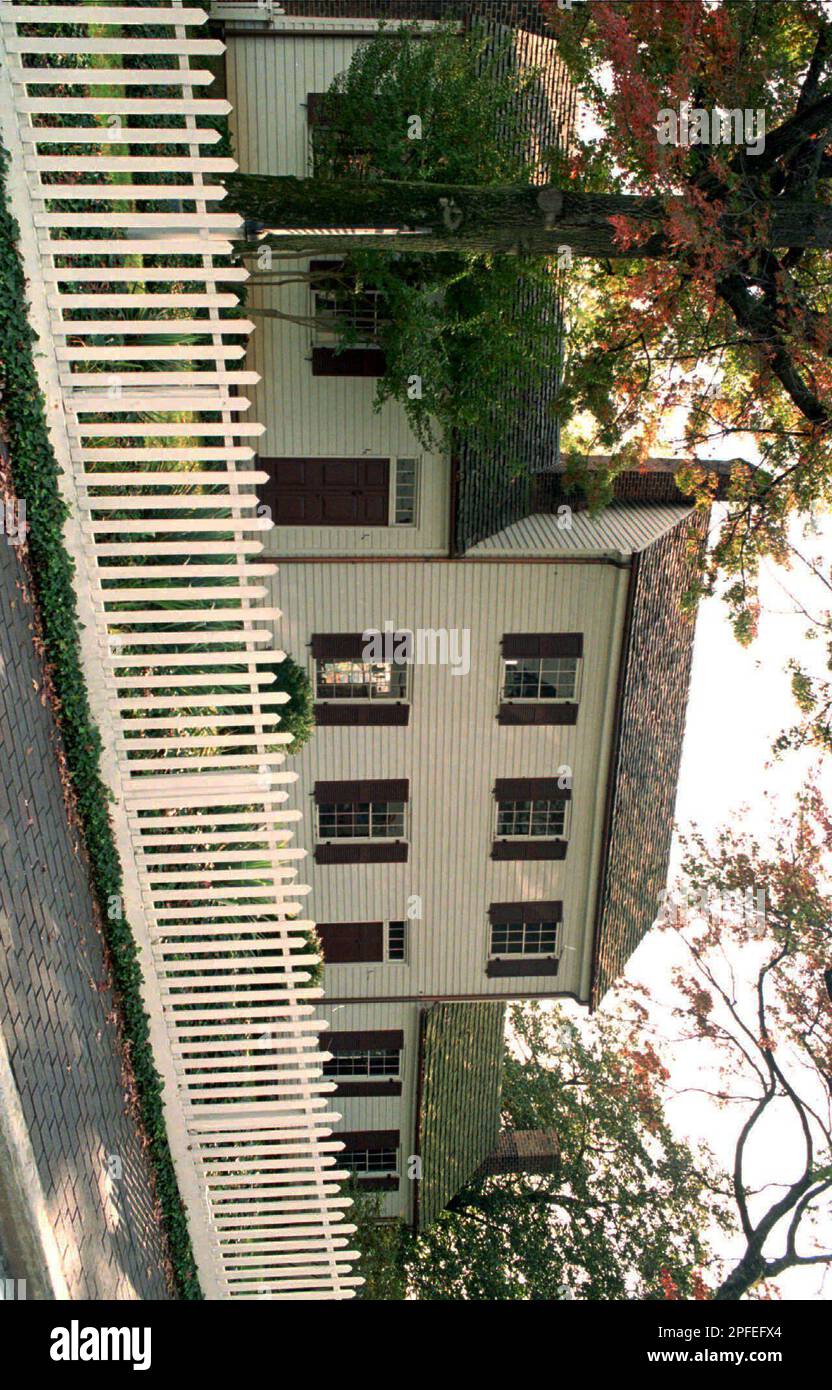 The Blount Mansion in Knoxville, Tenn., shown in a 1996 file photo, may ...