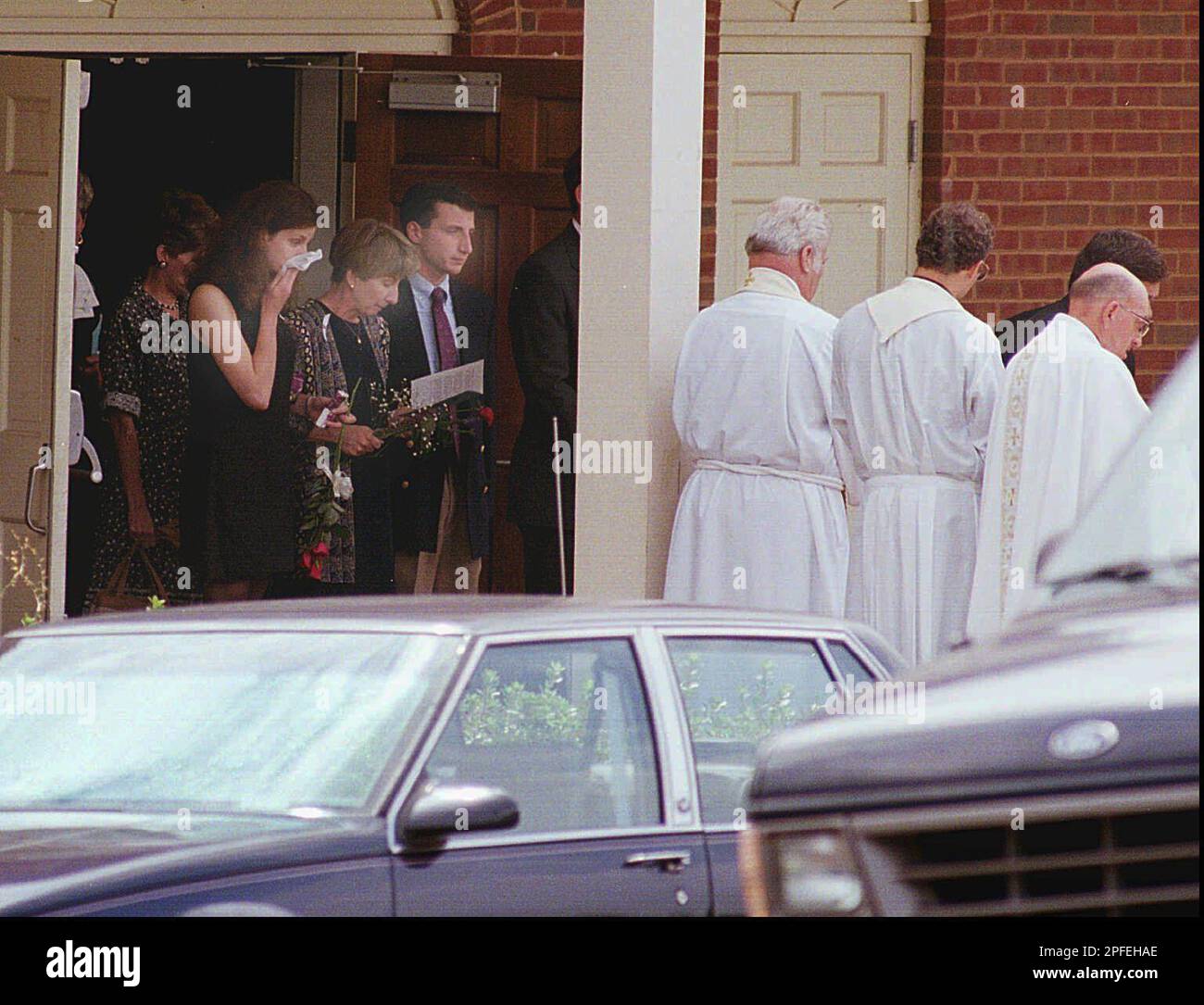 Susanne Beatty leaves St. Patrick's Catholic Church in Spotsylvania, Va ...