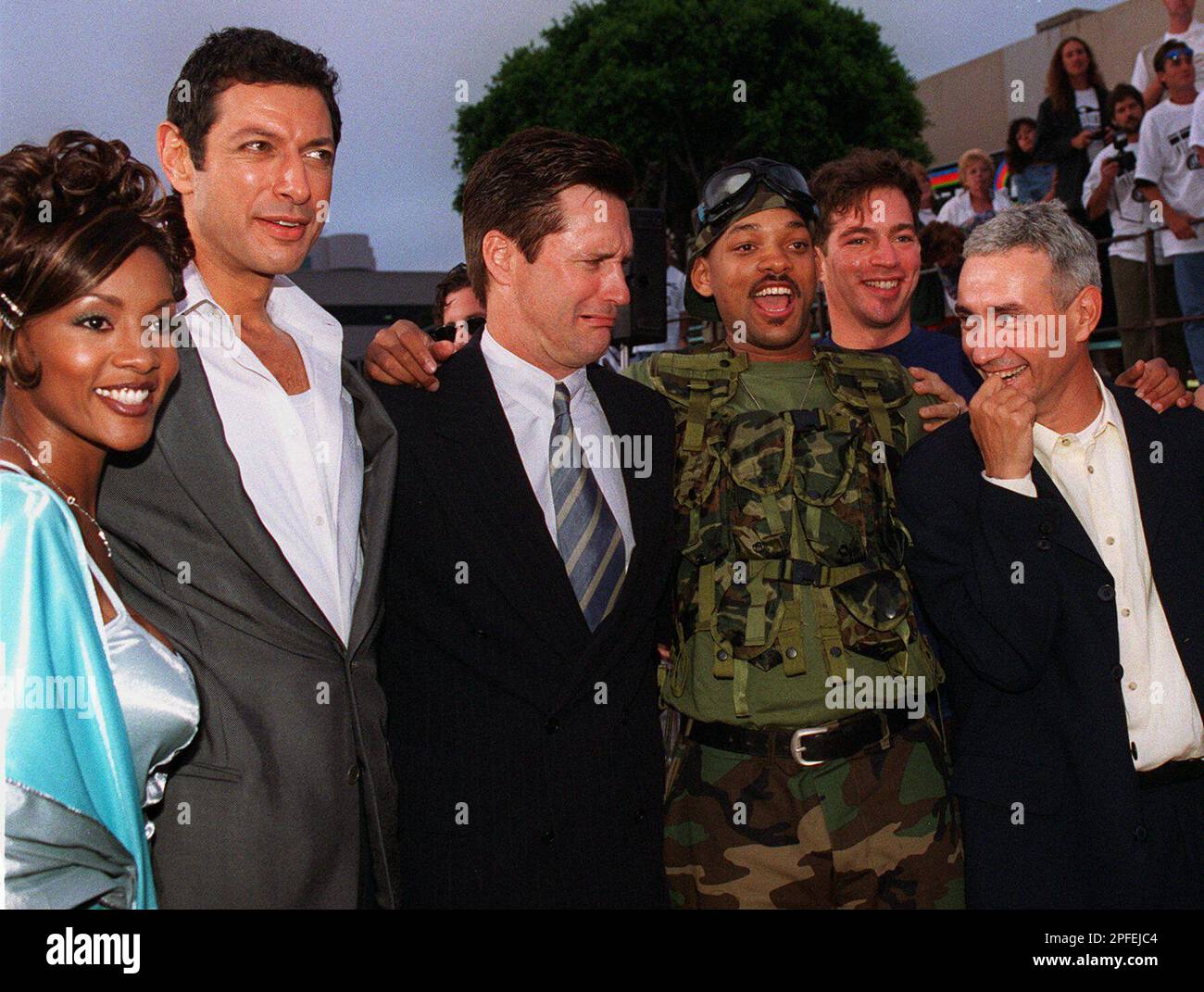 Will Smith, wearing military fatigues, star of "Independence Day" poses ...