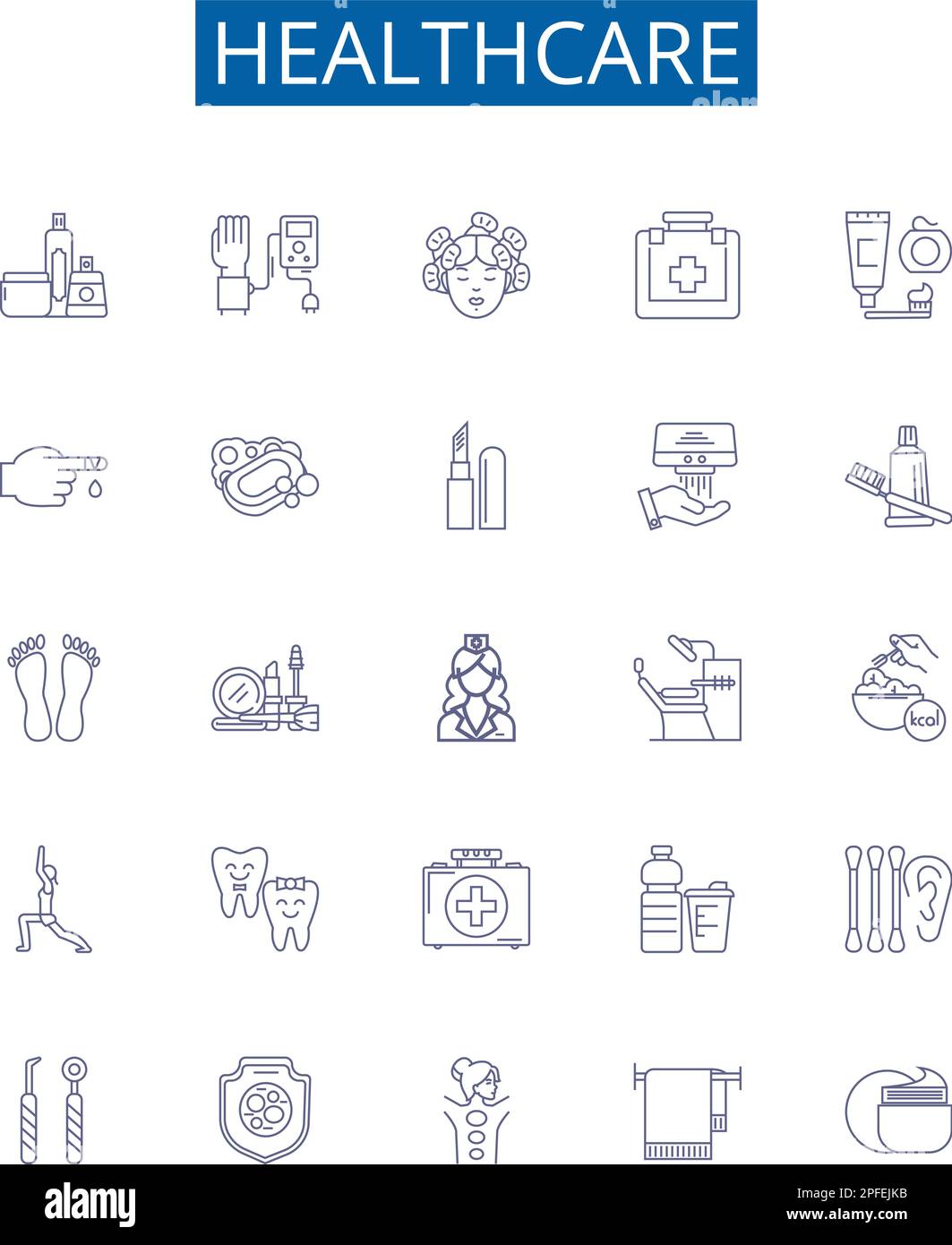 Healthcare line icons signs set. Design collection of Care, Healthcare ...