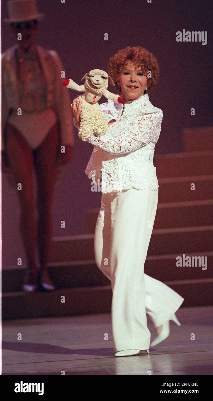 Actress Shari Lewis performs with "Lamb Chop" during the 23rd Annual ...