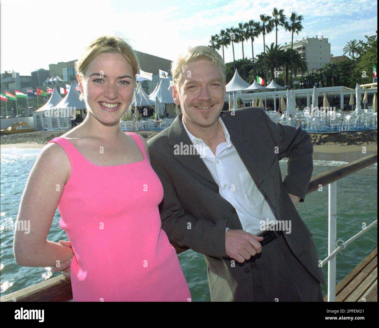 British actors Kenneth Branagh (right), and Kate Winslet arrive at the ...