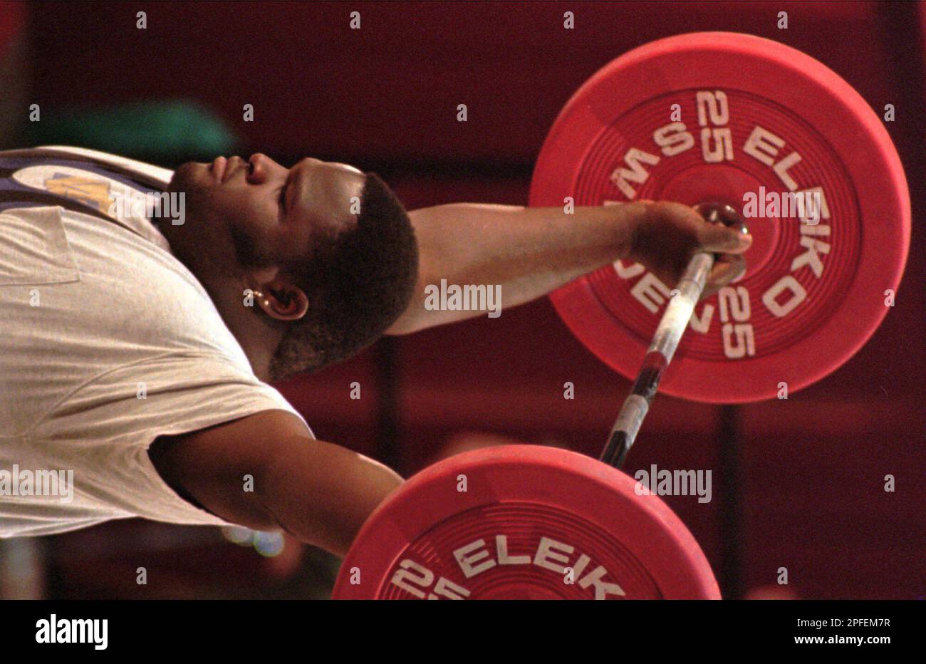 Mark Henry, of Silsbee, Texas, fullfills his requirement to compete in ...