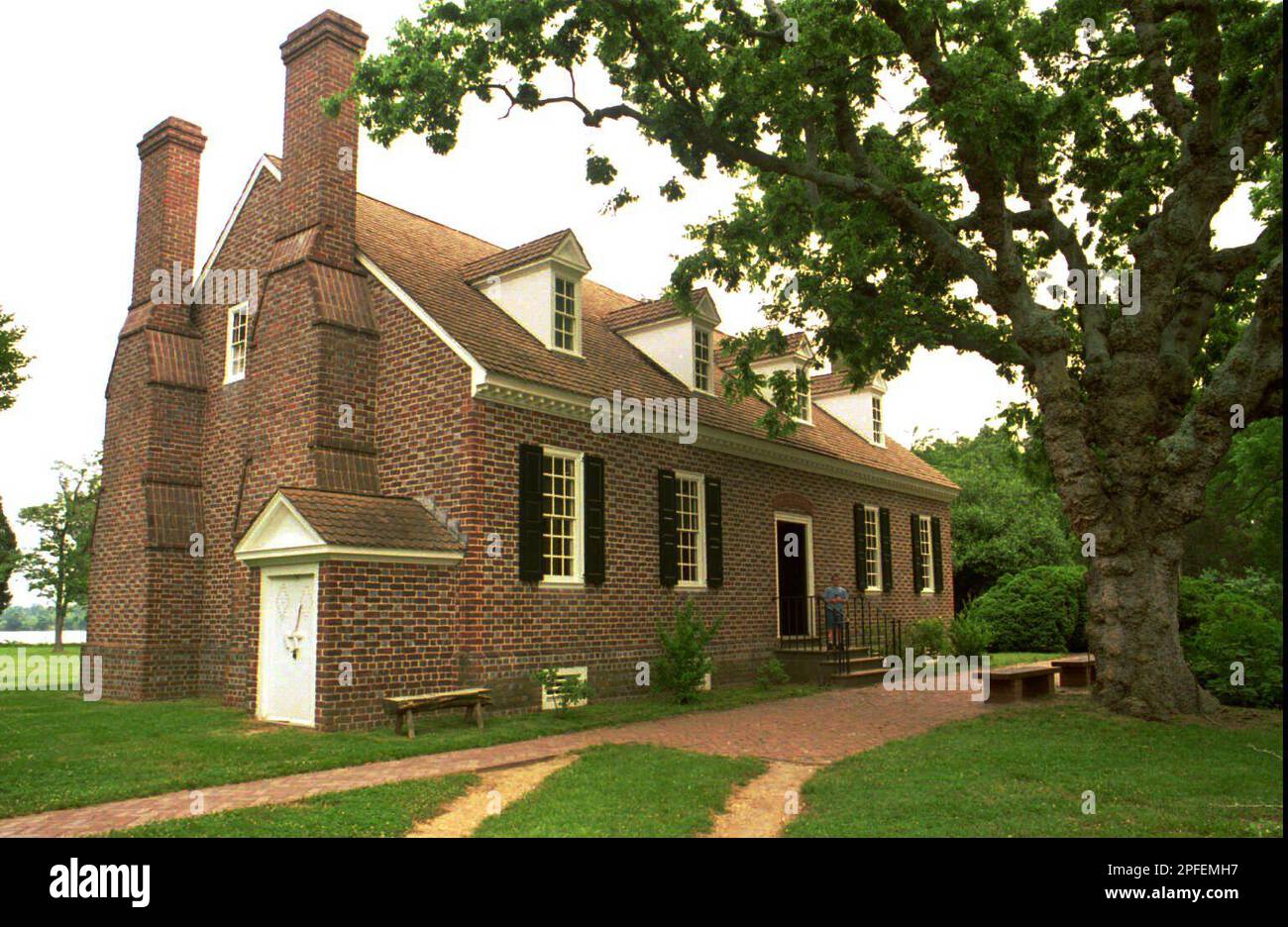This is the recontructed replica of the 18th century manor house on the ...
