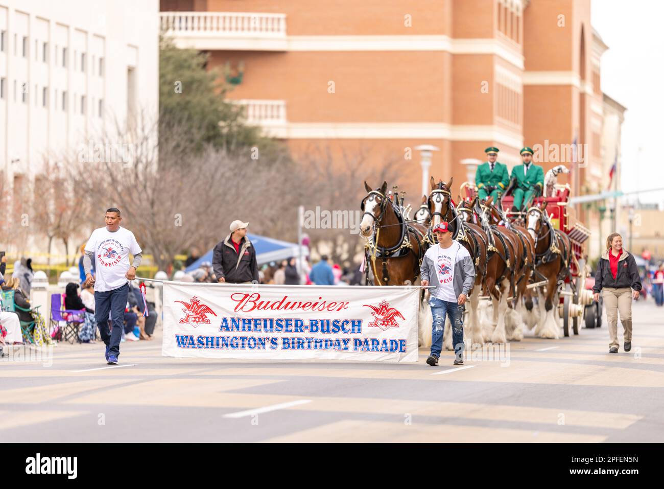 Laredo, Texas, USA - February 19, 2022: The Anheuser-Busch Washington’s ...