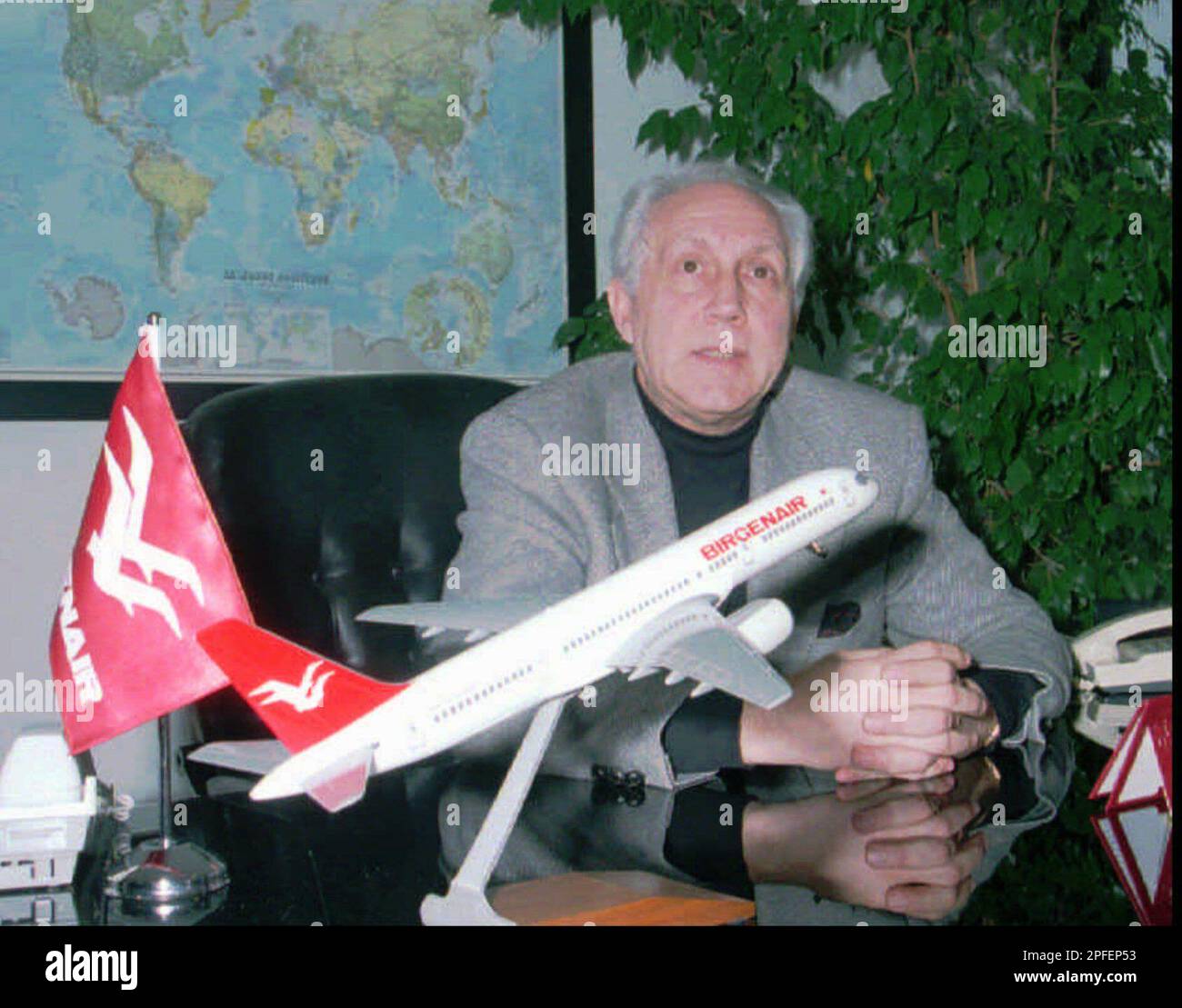 Cetin Birgen, owner of the Turkish charter company Birgenair whose ...