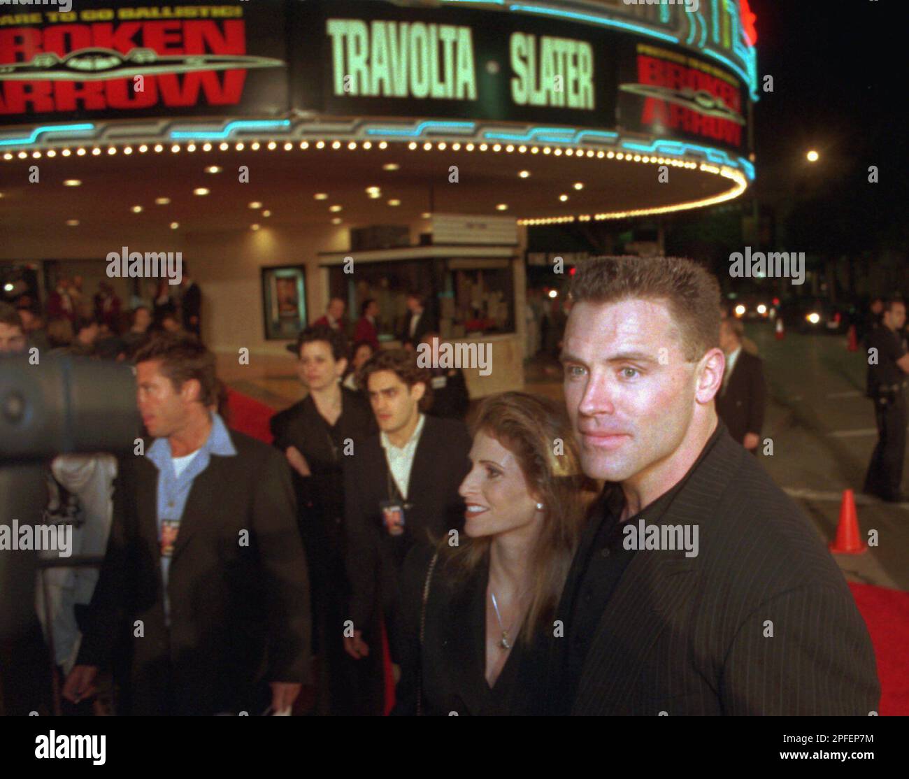 Howie Long and his wife Diane arrive at the premiere of "Broken Arrow ...