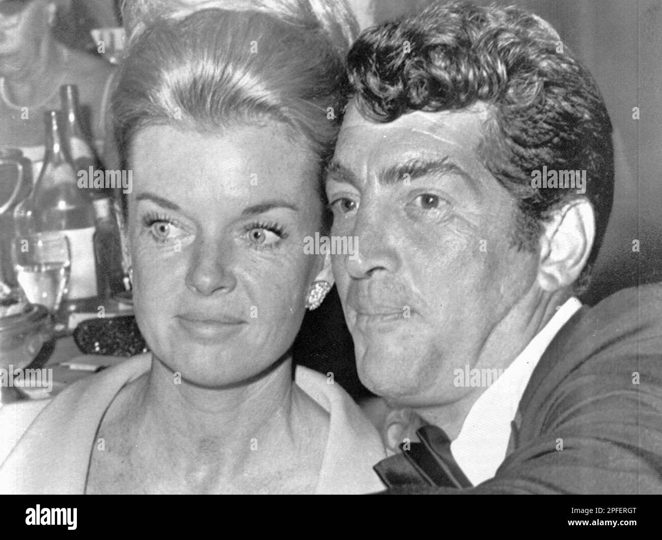 Singer-entertainer Dean Martin, shown with his former wife of 22 years ...