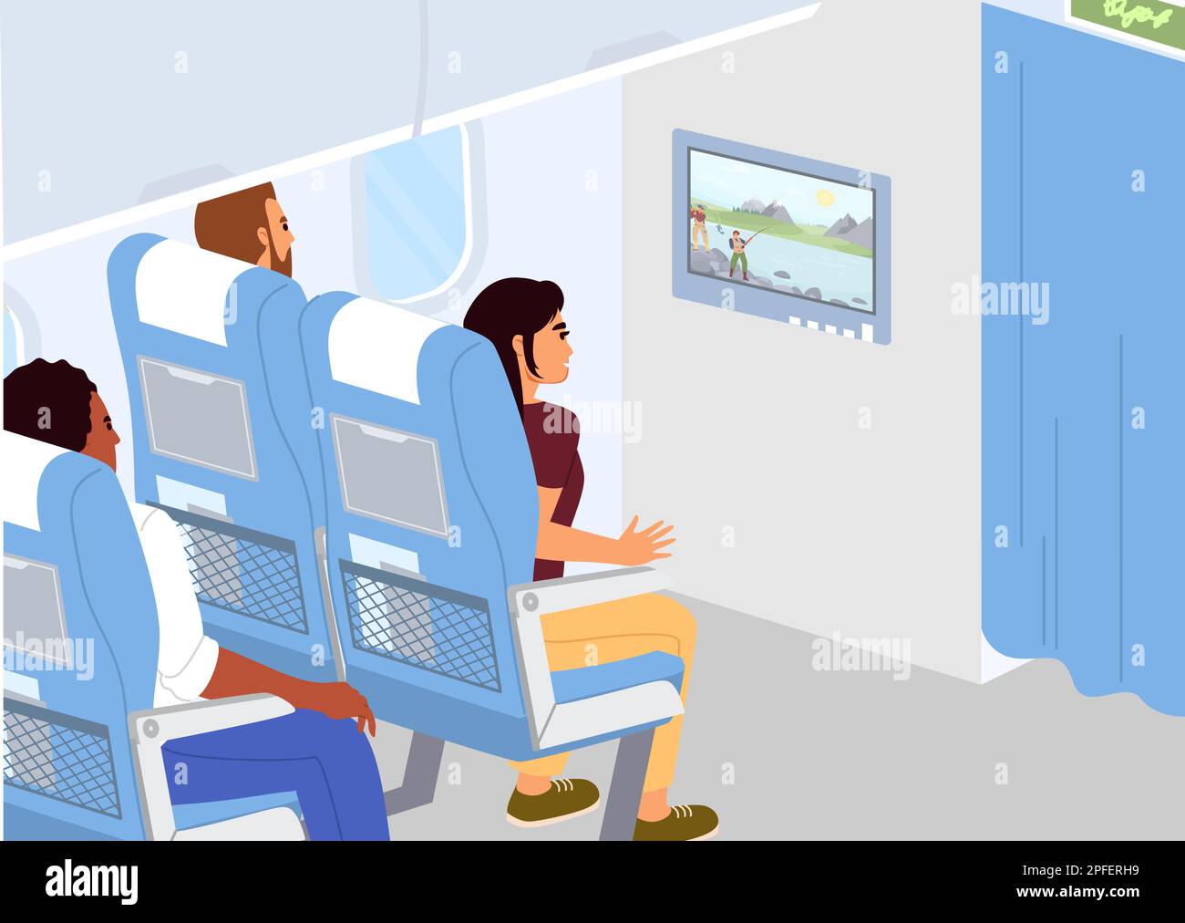 Watching airplane Cut Out Stock Images & Pictures - Alamy