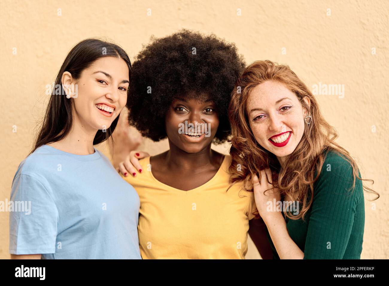 Multiracial woman smiling hi-res stock photography and images - Alamy