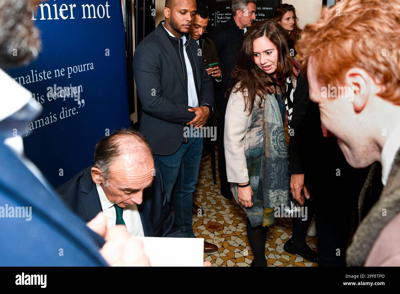 Paris, France. 16th Mar, 2023. Sarah Knafo during a signing session of ...