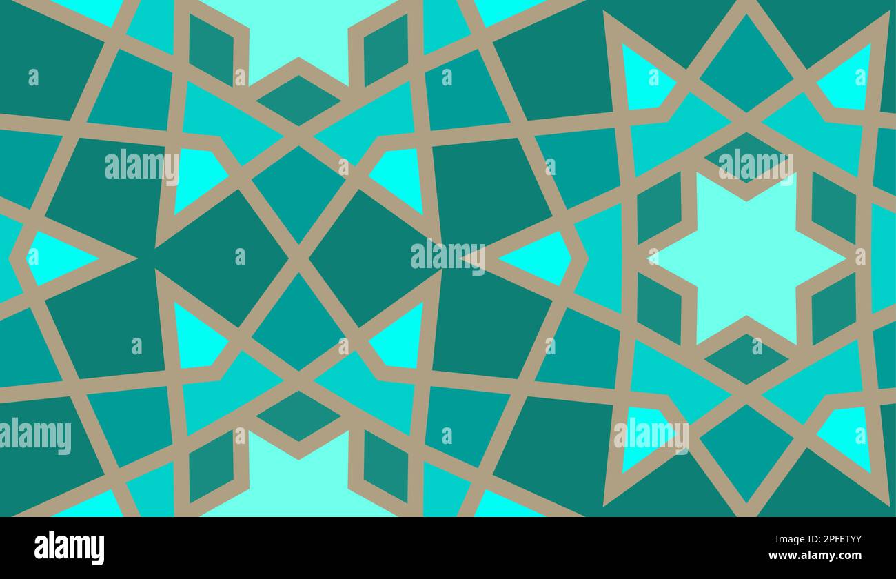 Arabic seamless girih pattern with classic islamic culture ornament ...