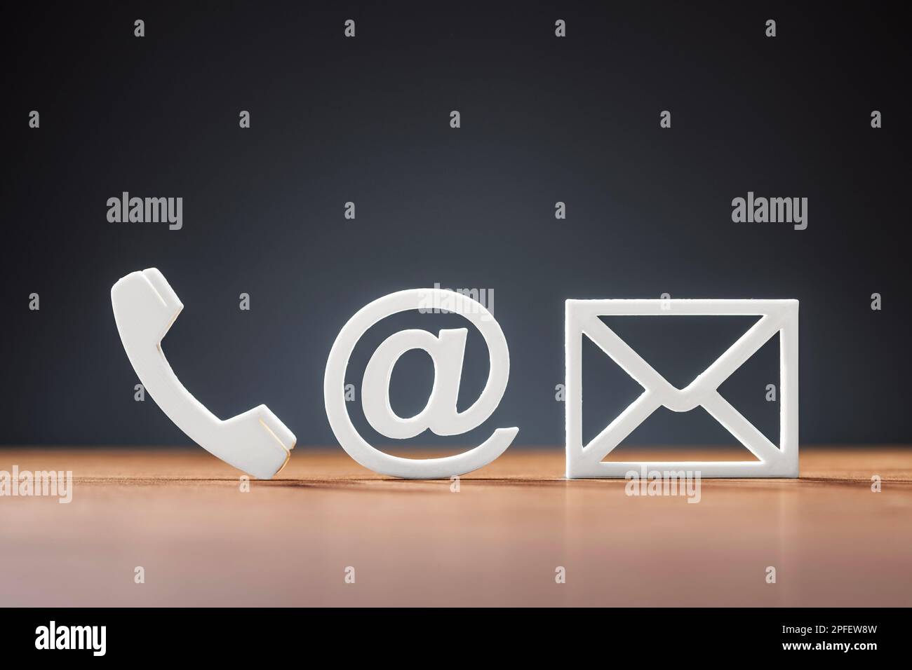 Contact Us Office Inbox Email Concept Icons Stock Photo - Alamy