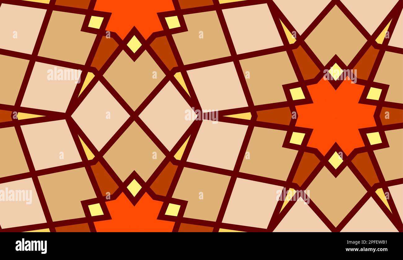 Arabic seamless girih pattern with classic islamic culture ornament ...